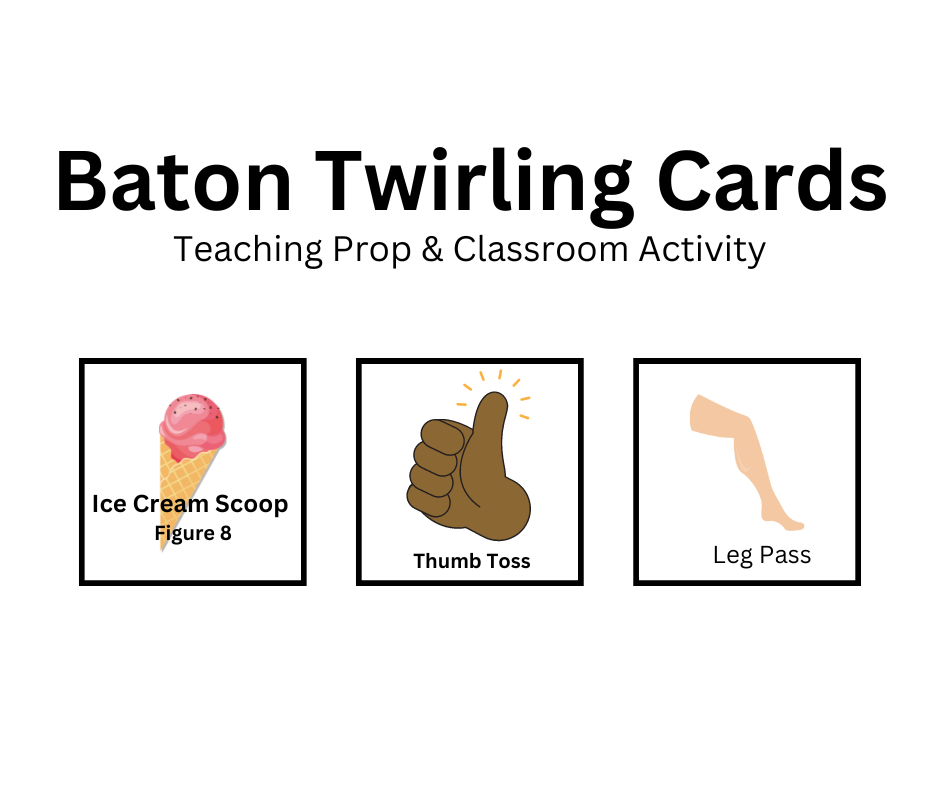Baton Twirling Cards - Printed & Laminated. – Baton Twirling Unlimited